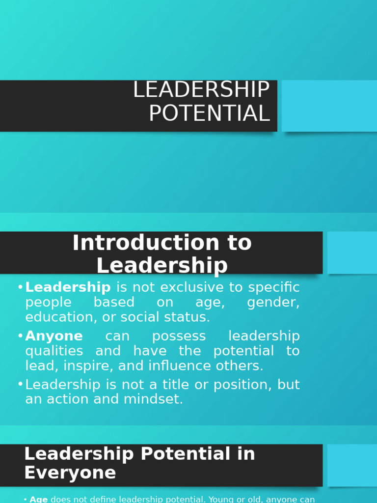 Unlocking Leadership Potential for All | PDF | Leadership | Psychology