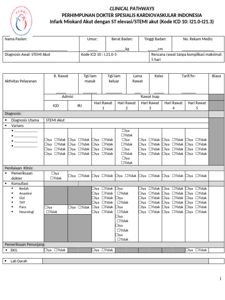 Clinical Pathway STEMI NSTEMI | PDF