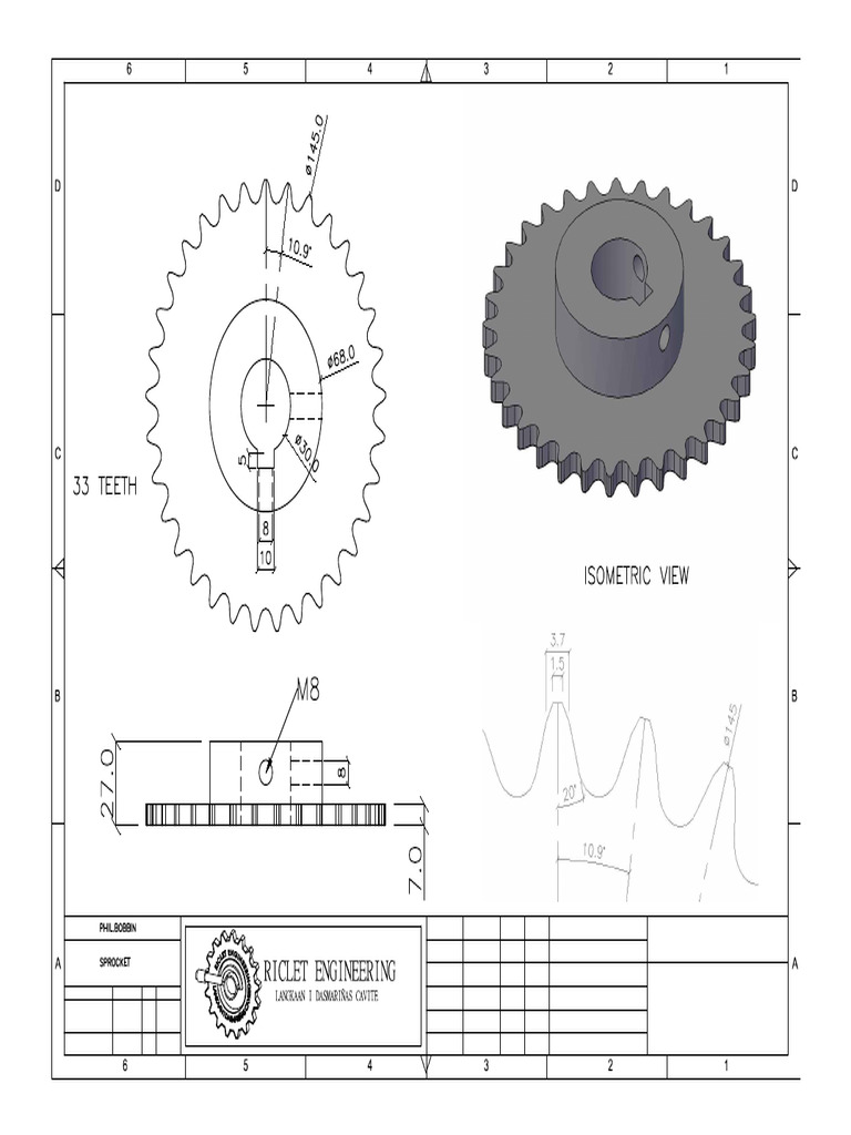 Sprocket 33 Teeth | PDF