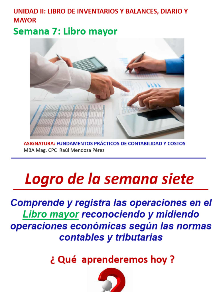 S7 25 - 1 FPCC Libro Mayor | PDF | Contabilidad | Business