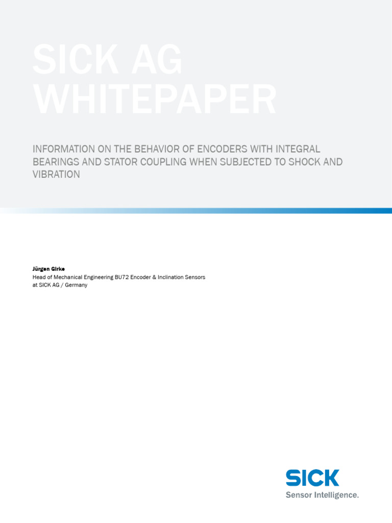 Whitepaper Information On The Behavior of Encoders With Integral ...