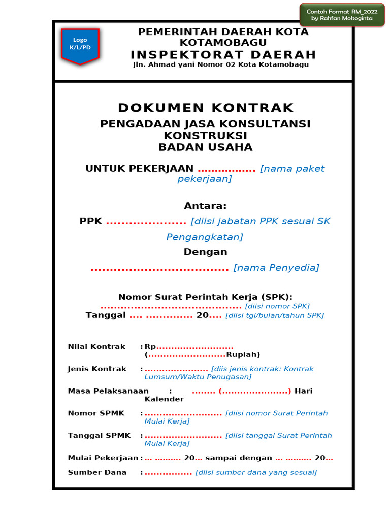 Sampul SPK JKK BU Rahfan Mokoginta 032022 | PDF