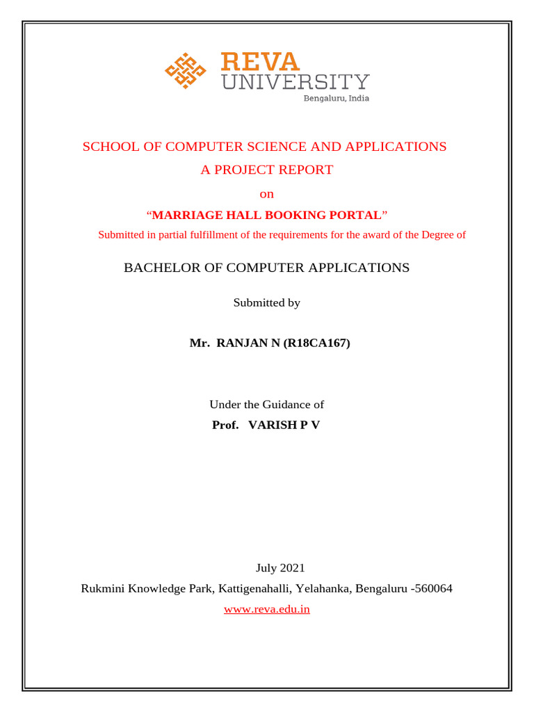 Project Report RANJ | PDF | Usability | Databases