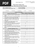 Reading Progress Chart | PDF