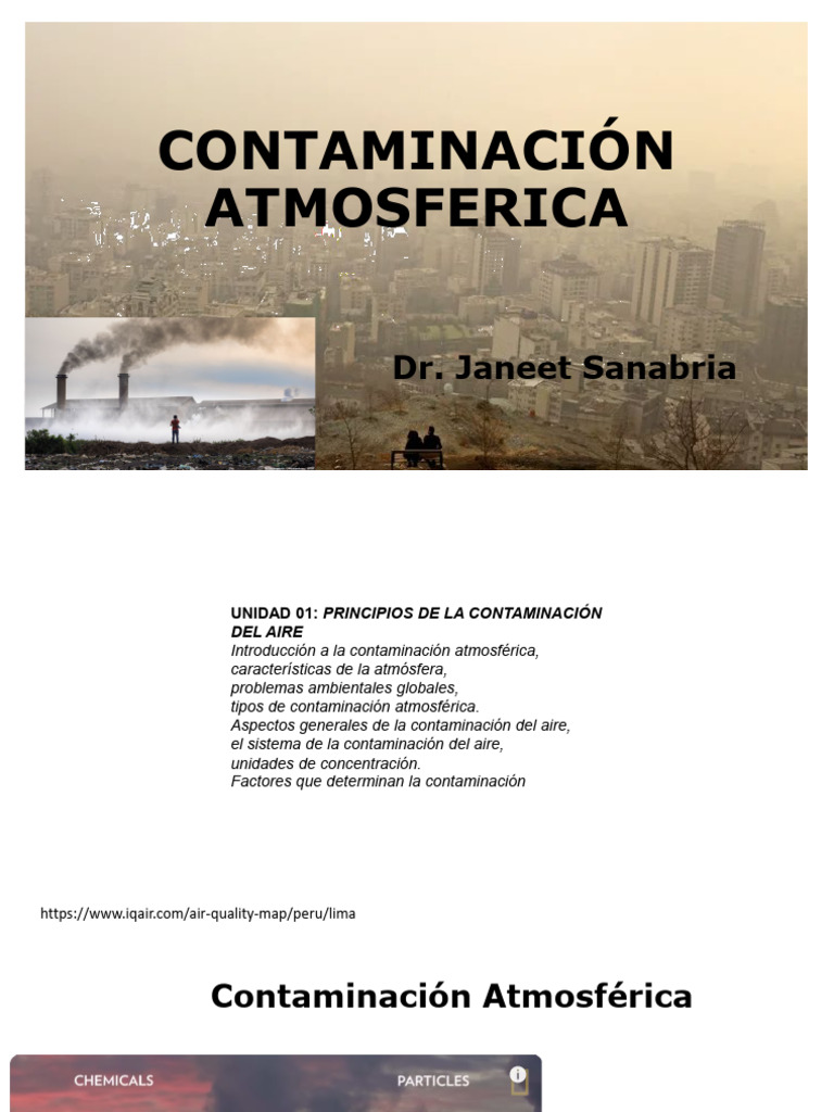 Unidad 01 Principios de La Contaminación Del Aire | PDF | La contaminación del aire | Contaminación