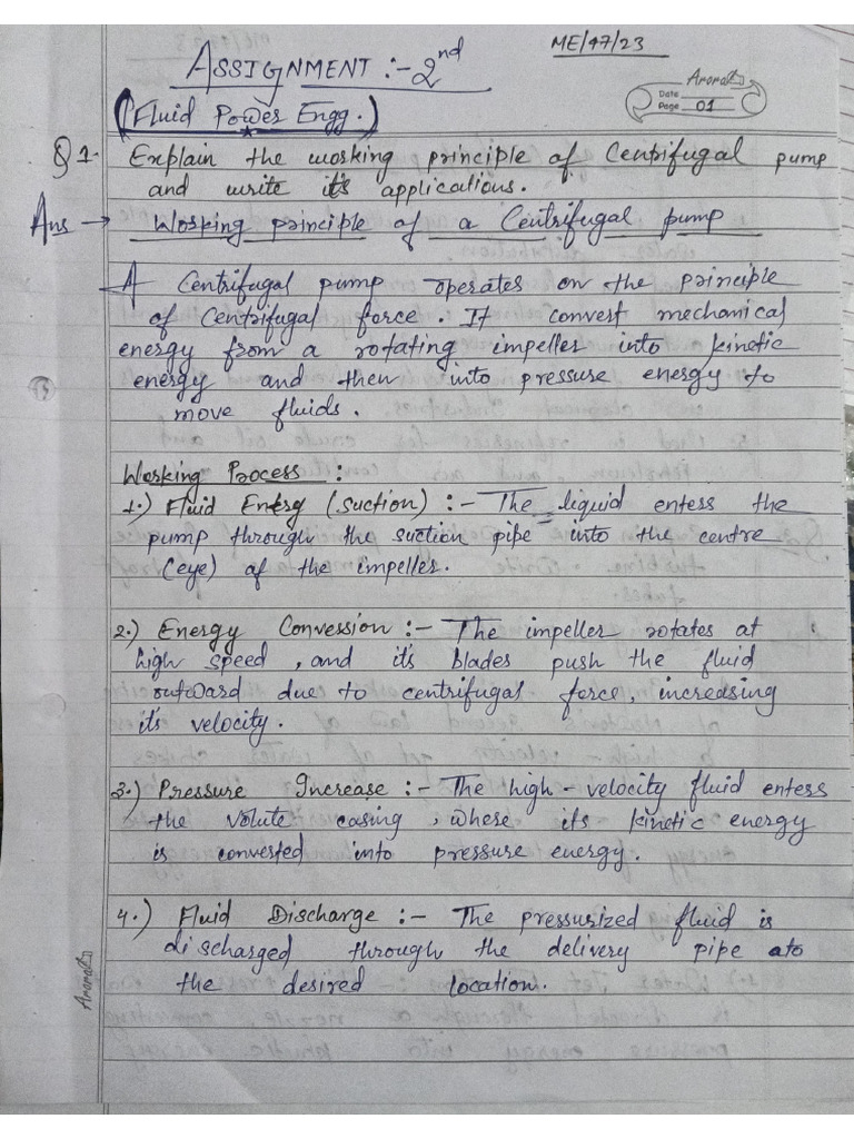 Fluid Power Assignment 2 | PDF