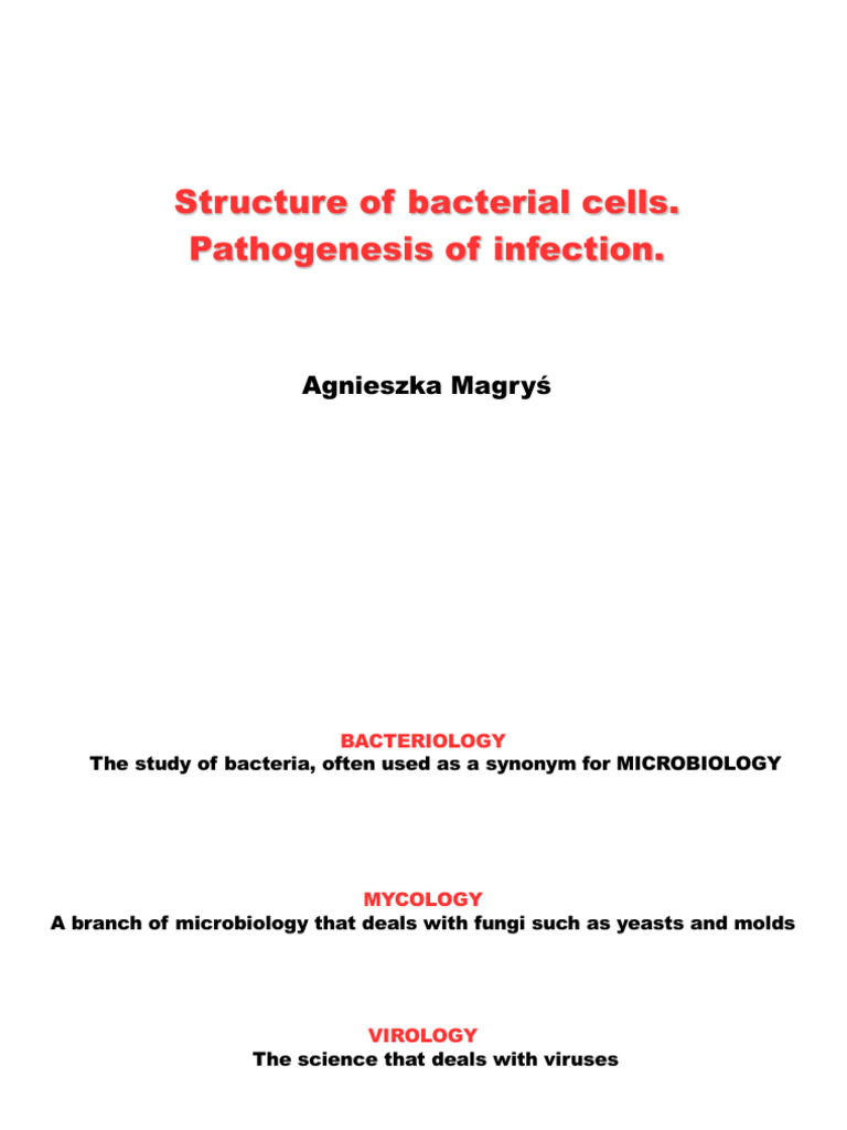 Bacterial Cell and Pathogenicity - 1.0 - Tryb Zgodności | PDF ...