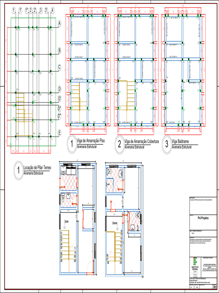 PE - Técnico - Projeto de Locação de Pilares e Formas de Vigas em ...