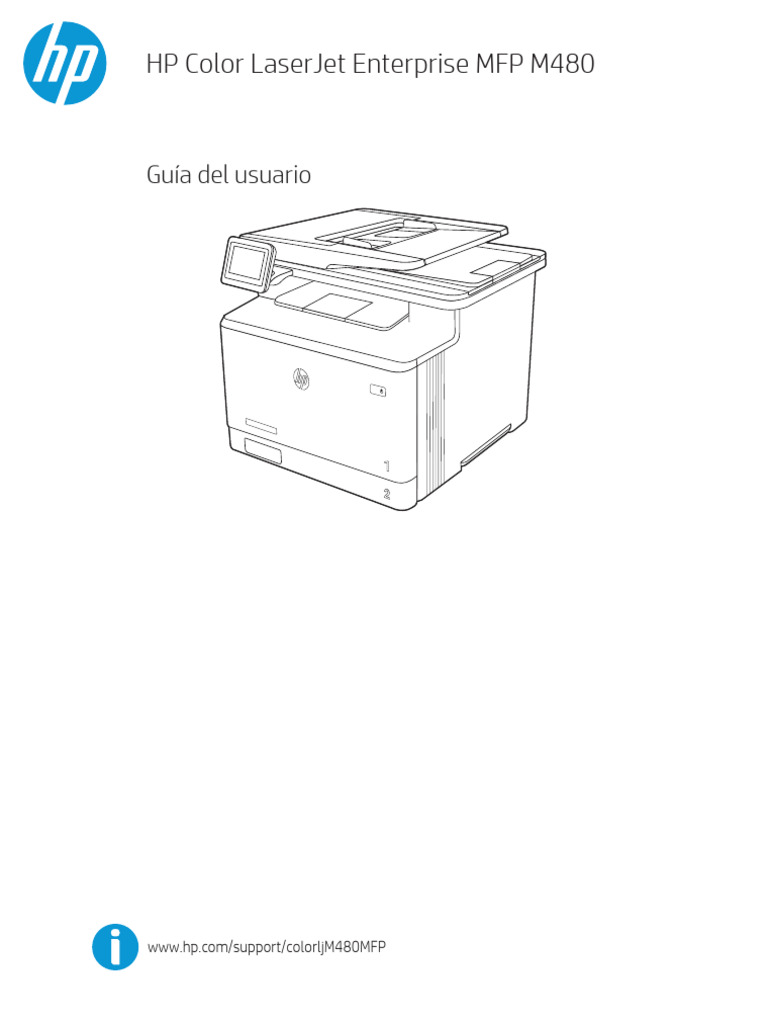 HP Color LaserJet Enterprise MFP M480 - Guía Del Usuario | PDF ...