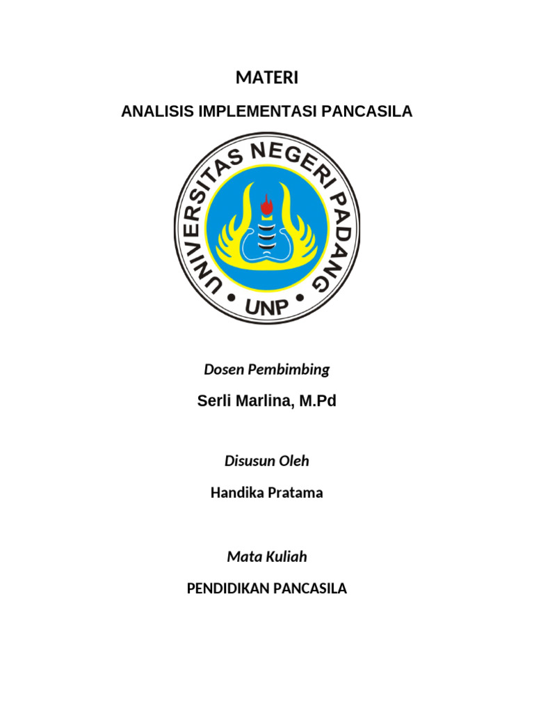Analisis Implementasi Pancasila | PDF