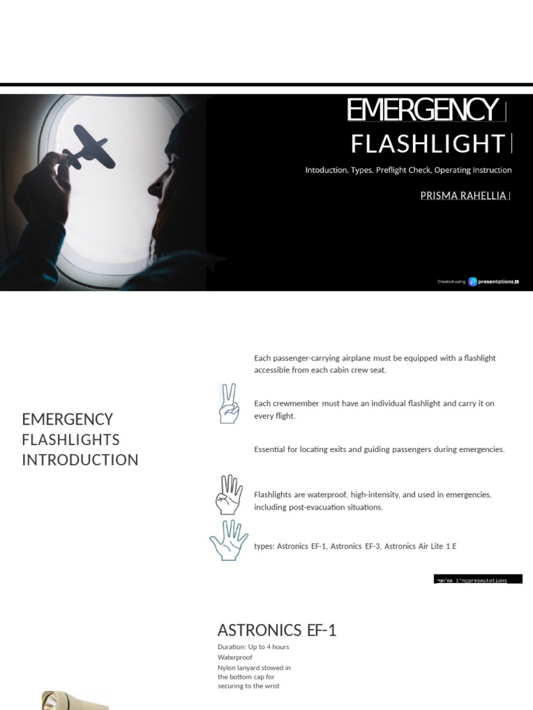 Emergency Flashlights A Critical Safety Component in Aviation | PDF ...