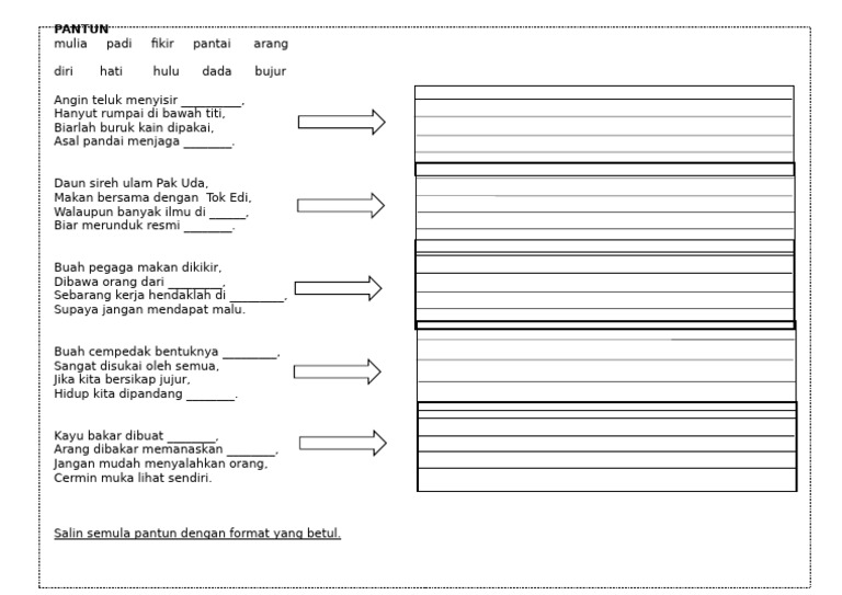 Latihan Pantun | PDF
