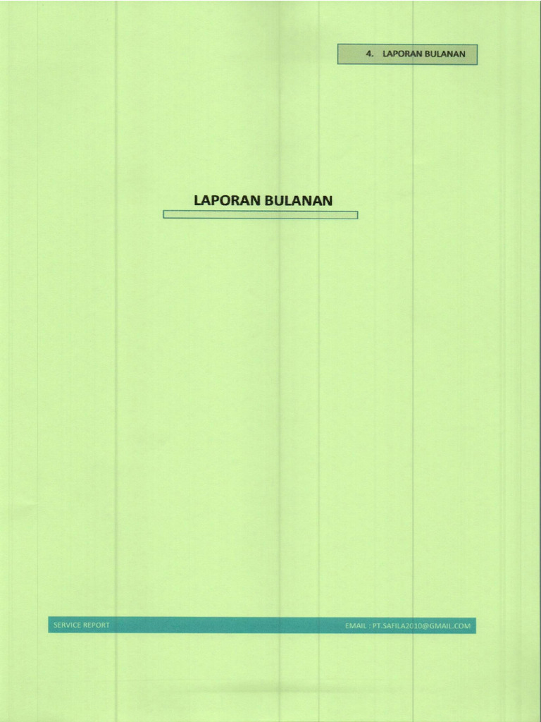 Laporan Bulanan | PDF