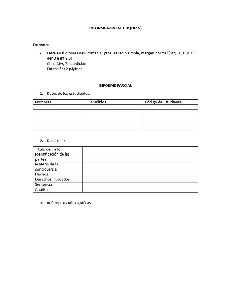 Informe Parcial Dip 2024.2 | PDF