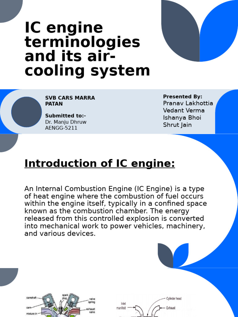 IC Engine Terminologies and Cooling System | PDF | Internal Combustion ...