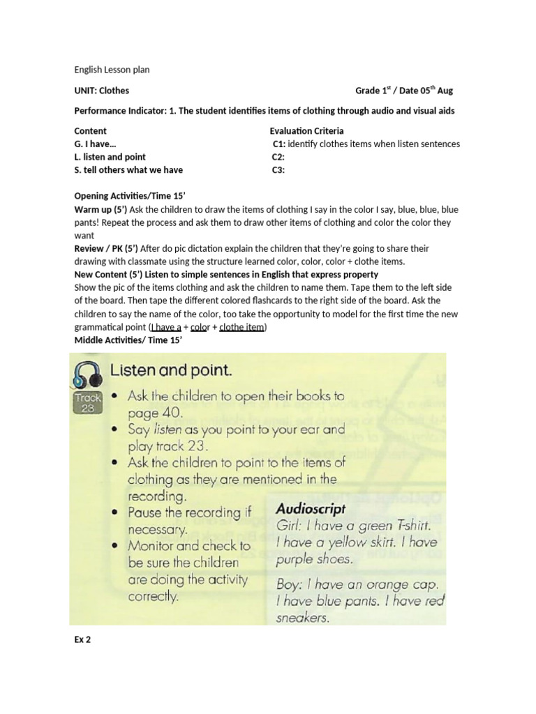 1st Grade Unit 5 Lesson 3 & 4 | PDF | Human Communication | Linguistics