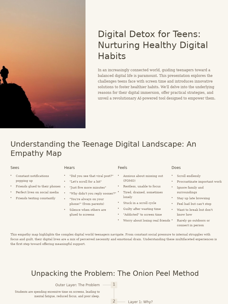 Digital Detox For Teens Nurturing Healthy Digital Habits | PDF ...