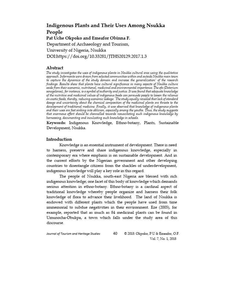 Pat Uche Okpoko Et Al 40 57 | PDF | Trees | Plants