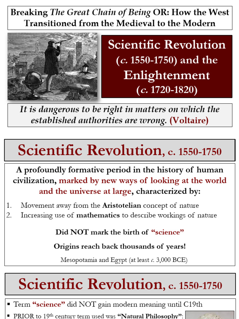 Scientific Revolution and Enlightenment Insights | PDF | Scientific ...