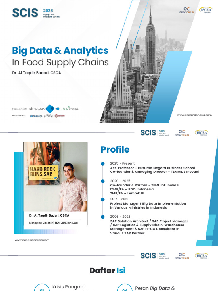 SCIS 2025 - Big Data & Analytics by Al Badari | PDF