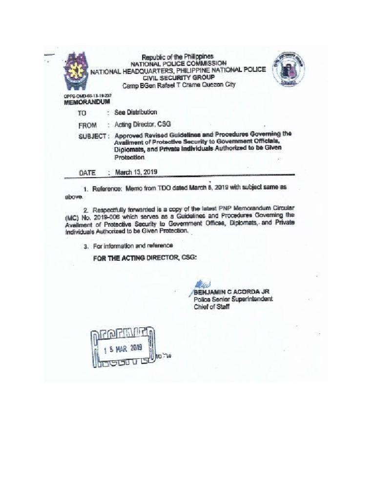 PNP MC 2019-006 | PDF