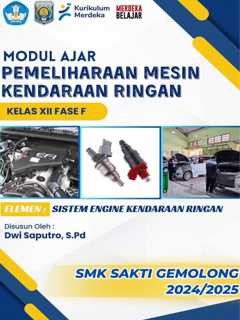 Modul Ajar - Pemeliharaan Mesin Fase F Kelas Xii - Dwi Saputro | PDF