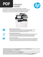 HP Color LaserJet Managed MFP E786dn (5QJ90A) Spec Sheet | PDF