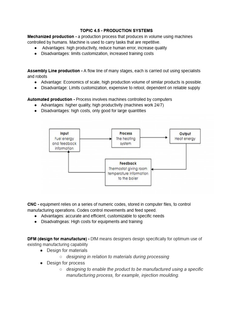 Overview of Production Systems | PDF