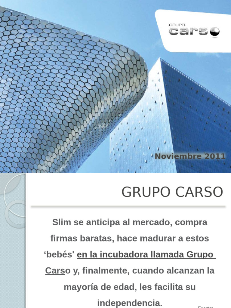 Evolución y Logros del Grupo Carso | PDF