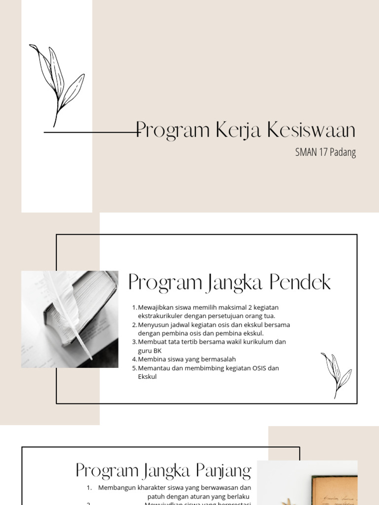 Program Kerja Kesiswaan | PDF