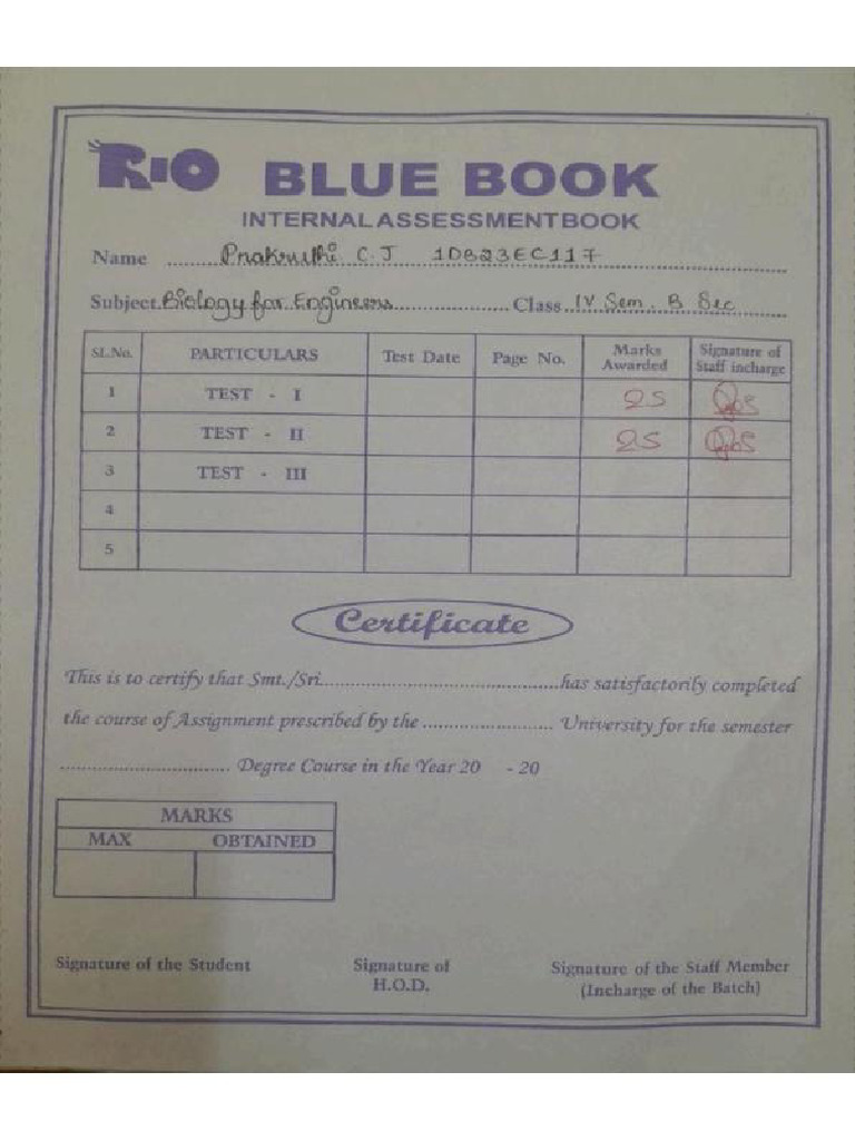 Bio Assignment 2 | PDF