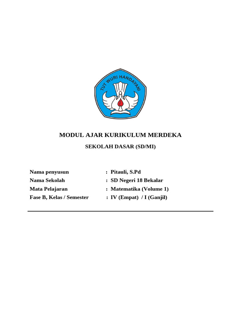 Modul MTK Bu Pinta Merdeka | PDF