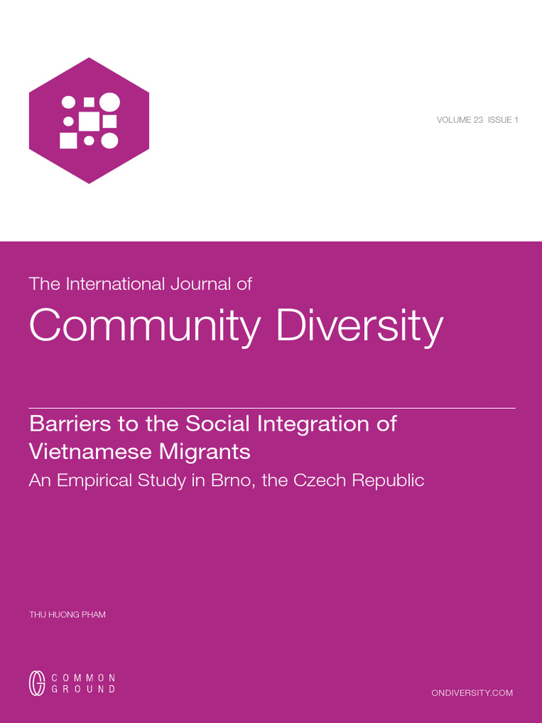 Barriers To The Social Integration of Vietnamese Migrants - An ...