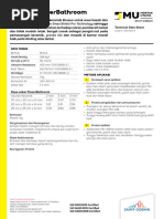 Kegunaan dan Daya Sebar MU-400 GranitFix | PDF