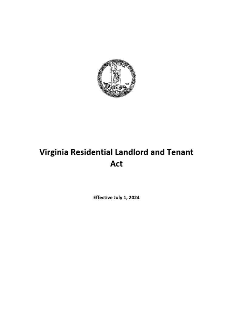 VA Landlord Tenant Handbook Final | PDF | Leasehold Estate | Lease
