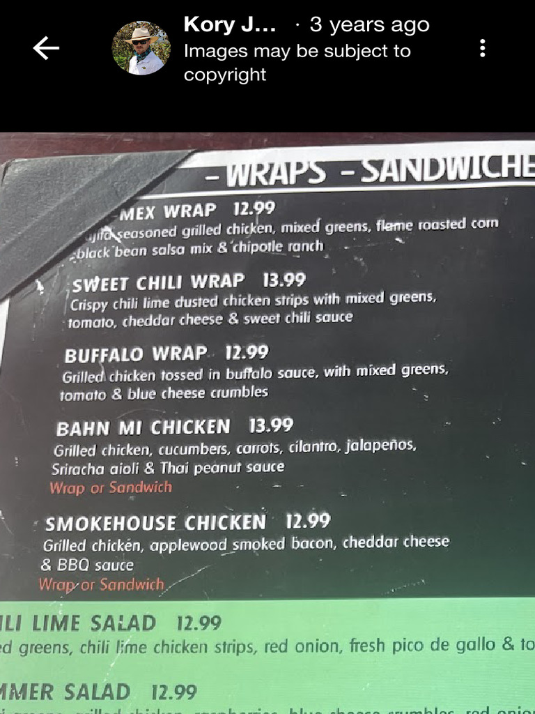 DJ Tap House Menu - Google Search | PDF