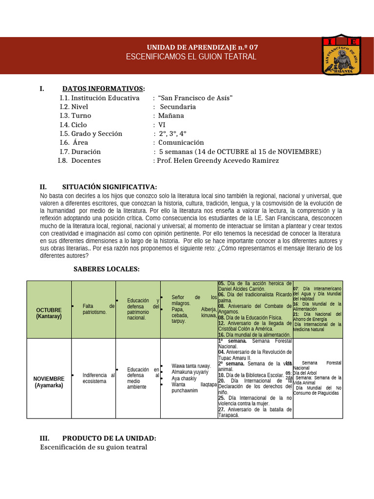 Unidad 7 Sfa | PDF | Aprendizaje | Intertextualidad
