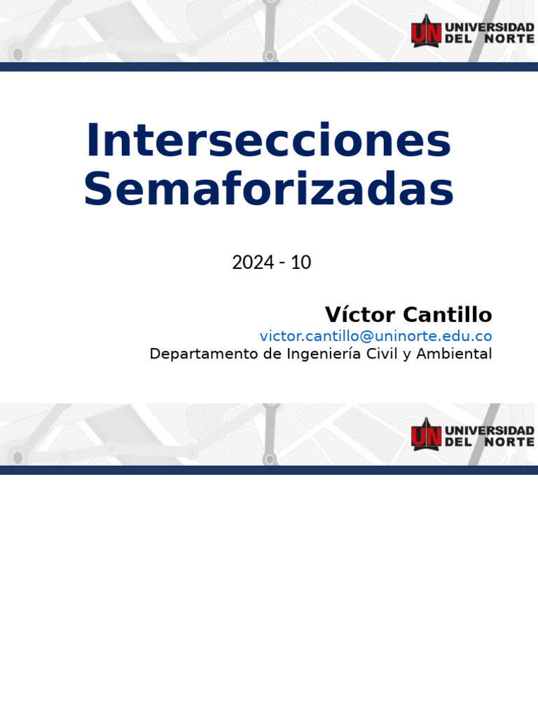 Intersecciones Semaforizadas Ingenieria | PDF | Intersección (carretera) | Semáforo