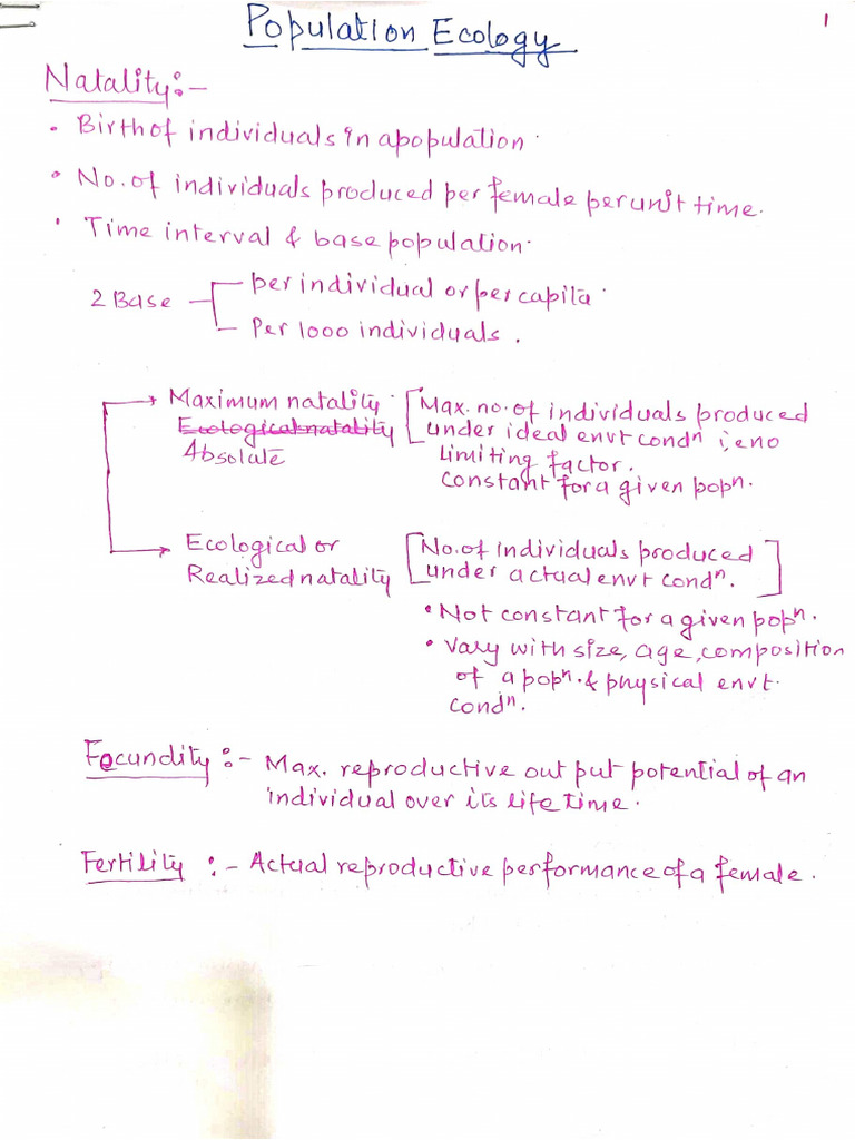 Population Ecology | PDF