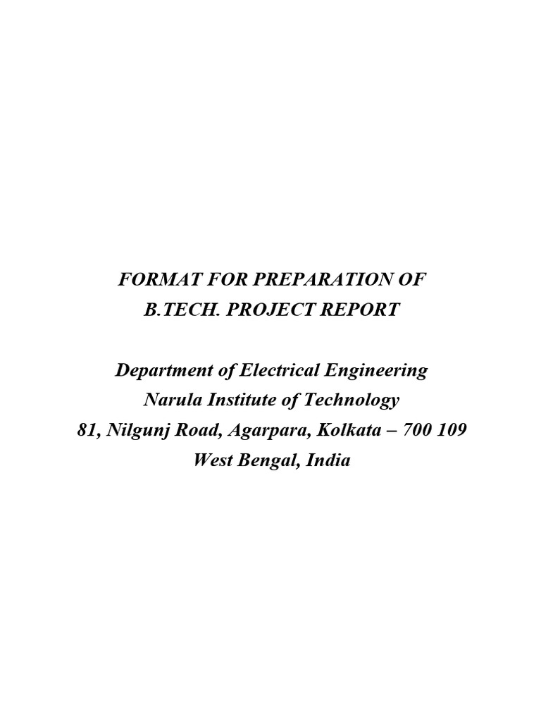 Project Report Format - UG | PDF | Typefaces | Thesis