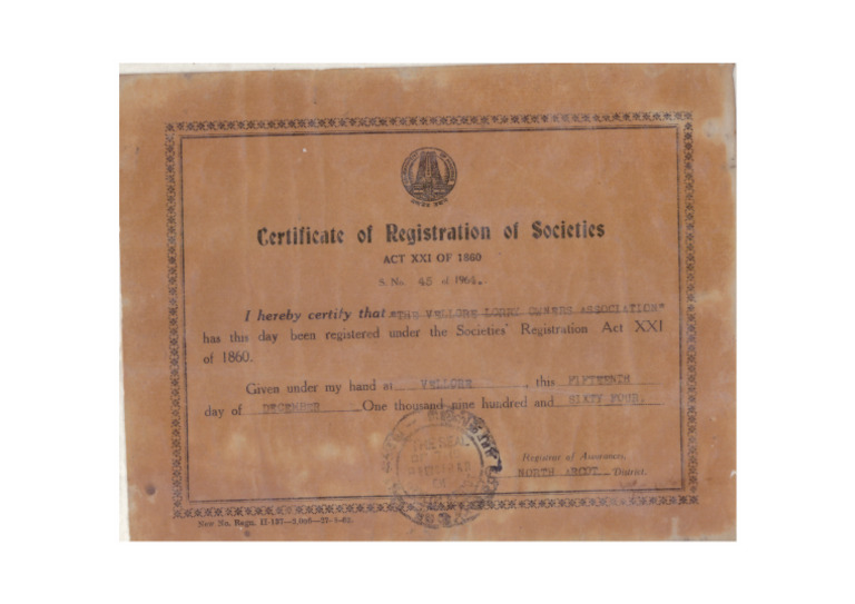 Registration Certificate | PDF