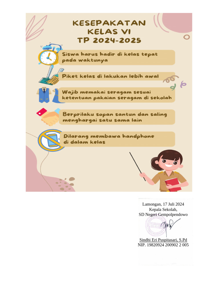 Kesepakatan Kelas 24-25 | PDF