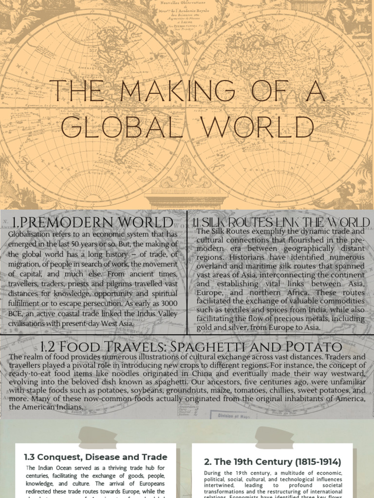 The Making of A Global World | PDF | Agriculture | Trade