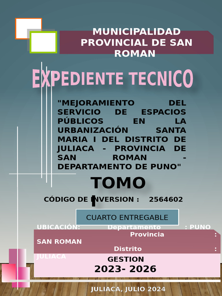 0 Caratula - Parque Juliaca | PDF