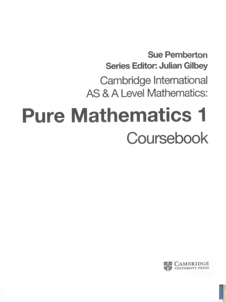 A-Level Mathematics Pure 1 (2018) | PDF