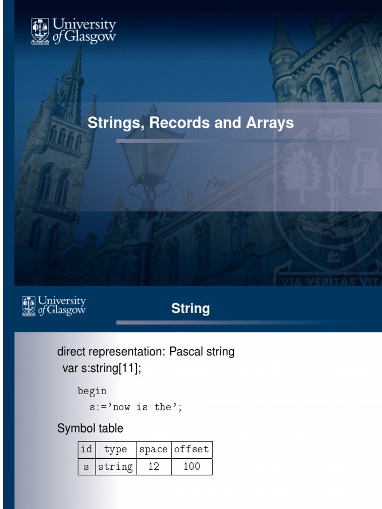 Strings Records And Arrays Pdf Array Data Structure Pointer Computer Programming