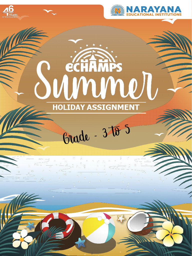 Holiday Assignment - GRADE-3 To 5 | PDF