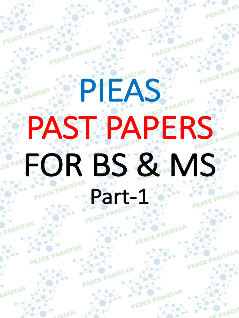 Pieas BS and Ms Papers1 | PDF