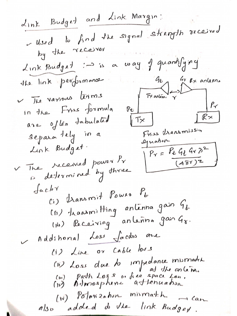 Link Budget and Link Margin | PDF