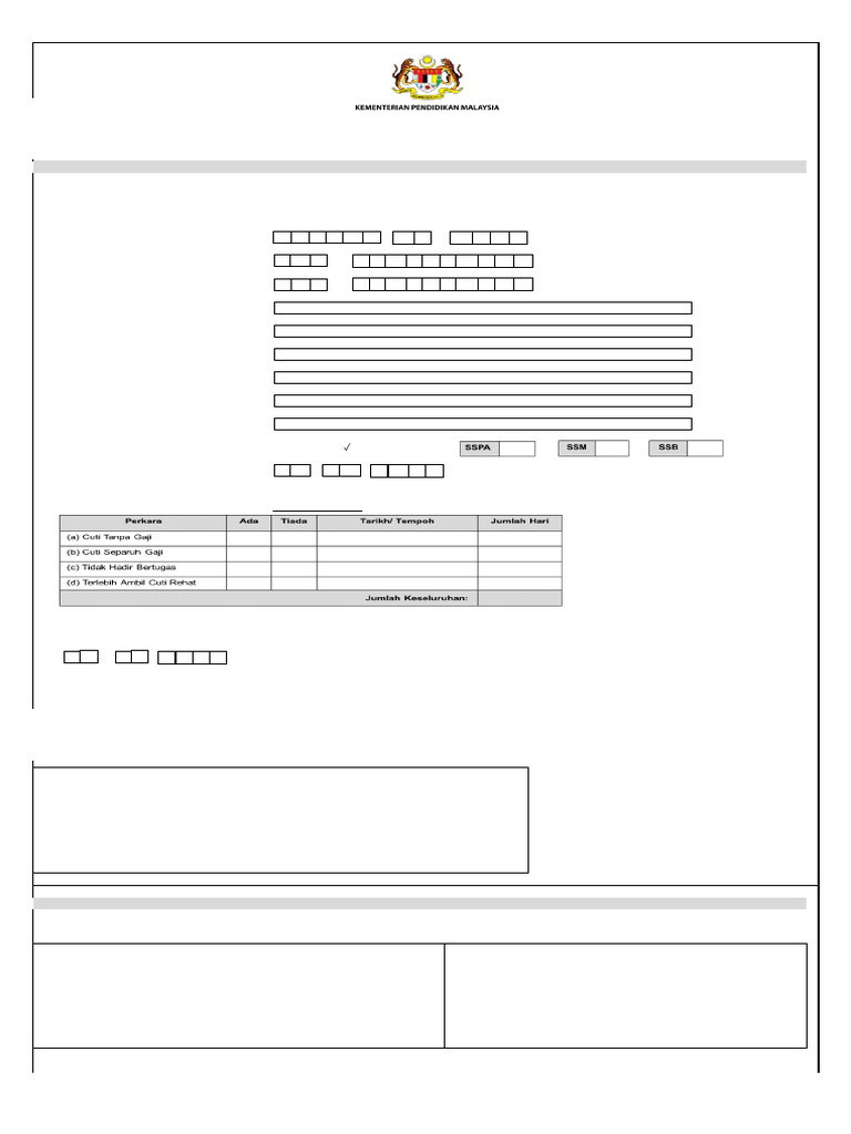 2-Borang KGT Sspa Dg32 | PDF
